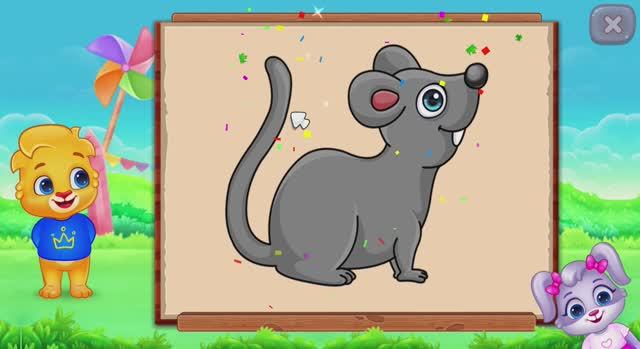 Обучаем детей слова и цветам.