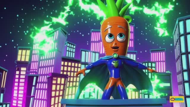 Мультик для малышей про морковку супер - героя!!!