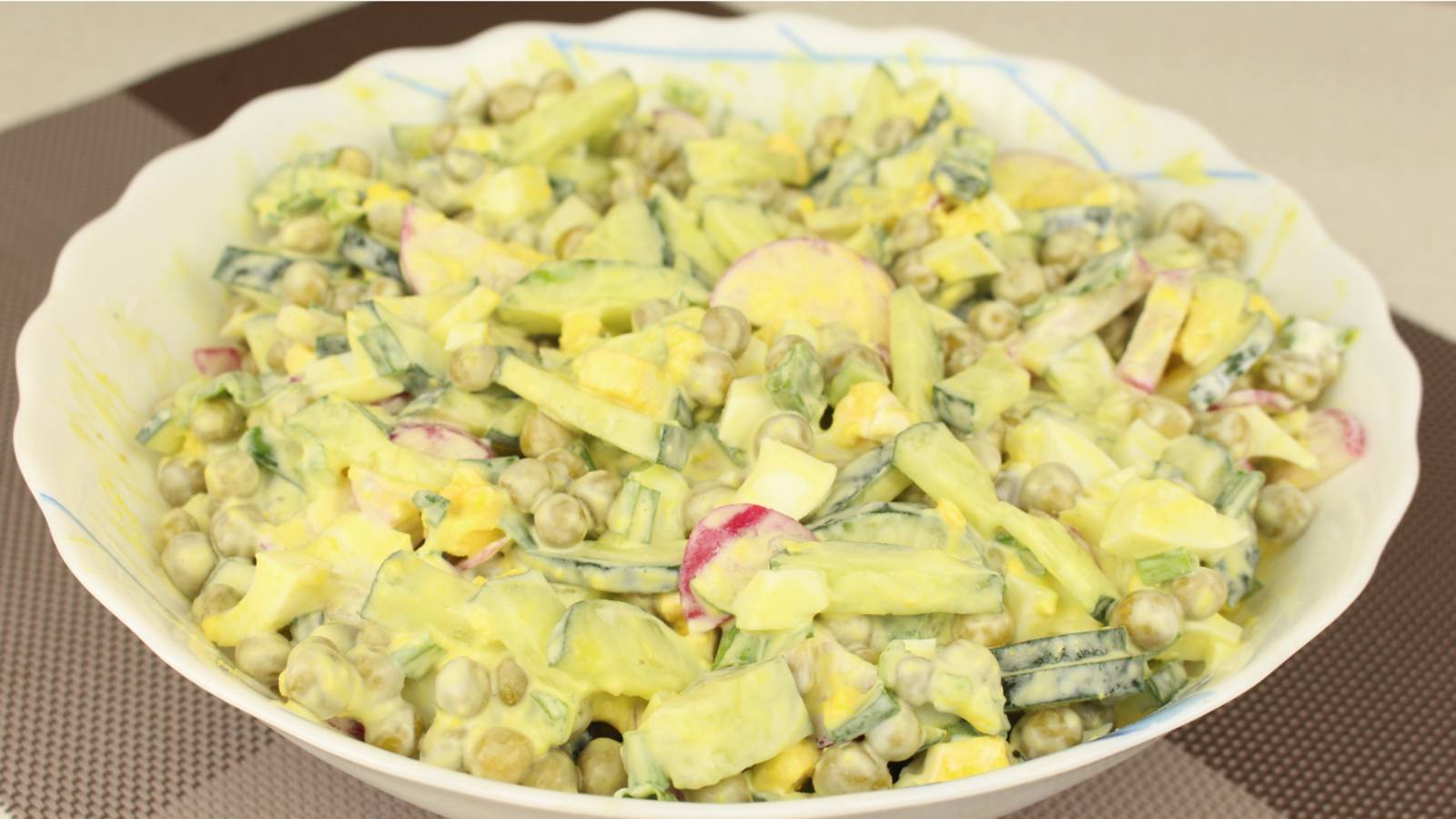 Быстрый овощной салат "Котигорошко". Салат с овощами и яйцами. Без майонеза! Без мяса!