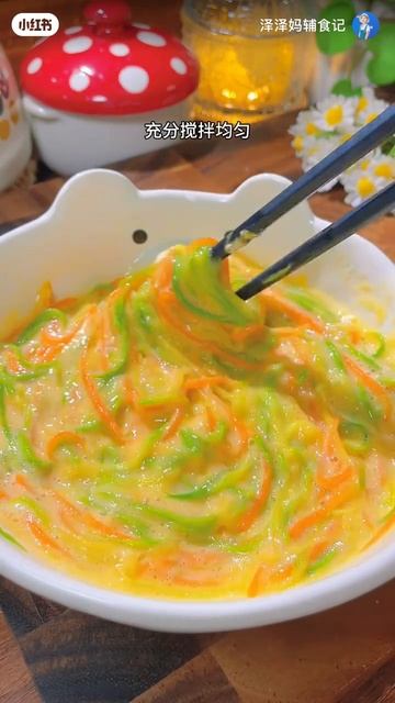 🍤Ароматный омлет с нежными кабачками и сочными креветками