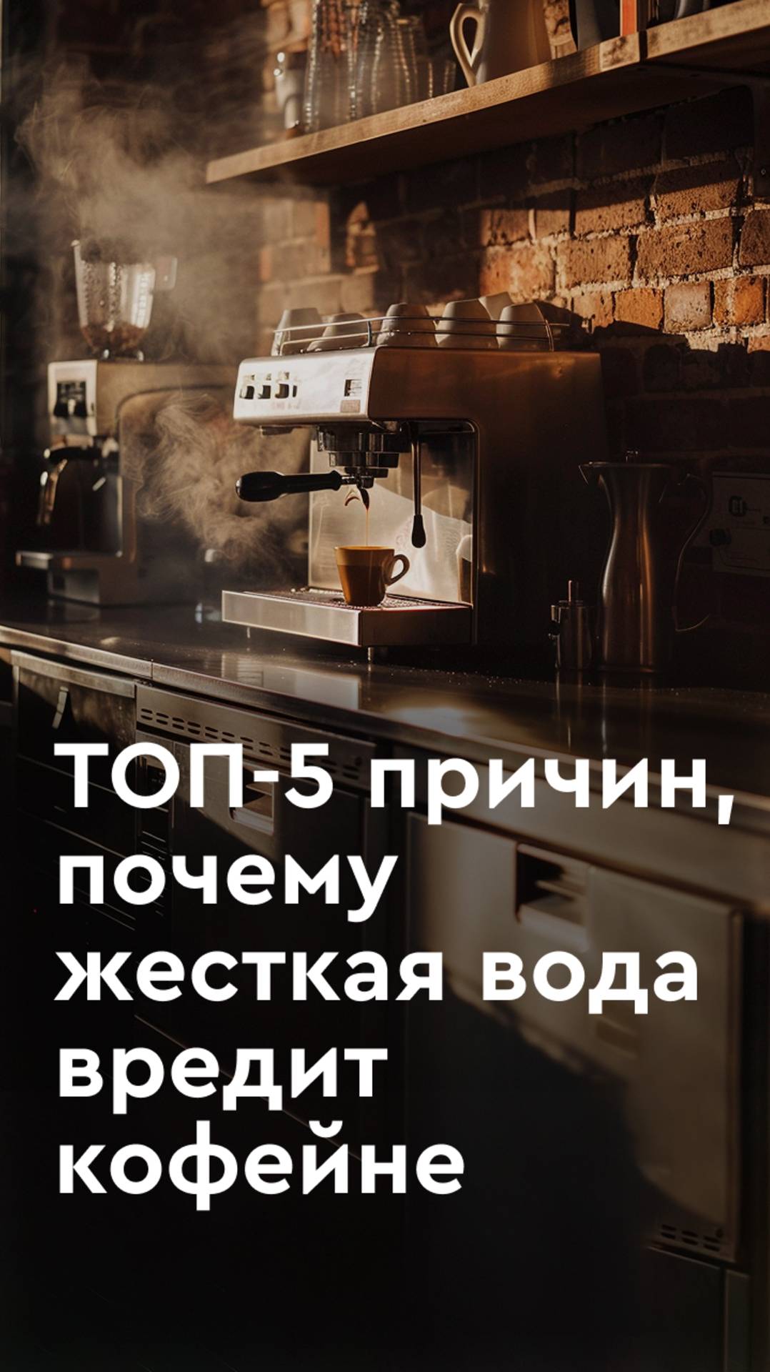 ТОП-5 причин, почему жесткая вода вредит кофейне
