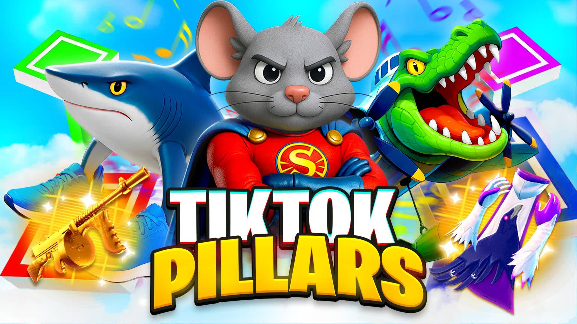 Обновленный TIK TOK PILLARS Fortnite | Чуть чуть игр