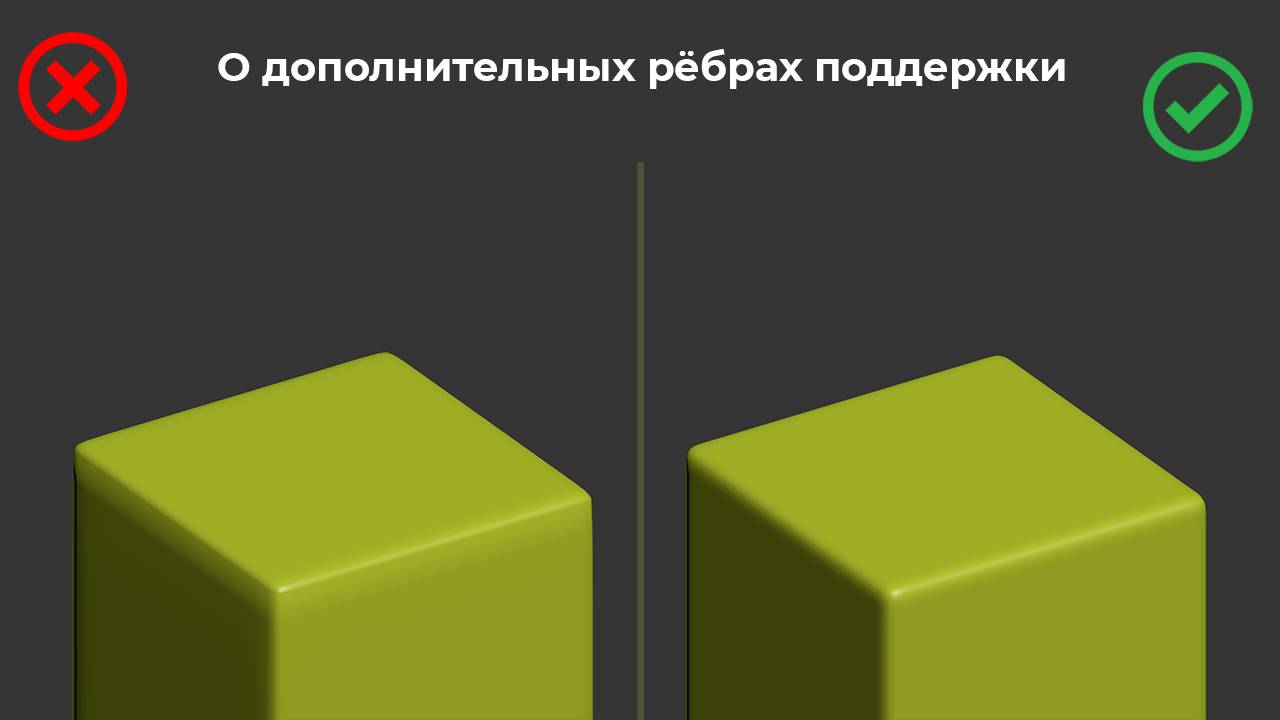 О дополнительных рёбрах поддержки