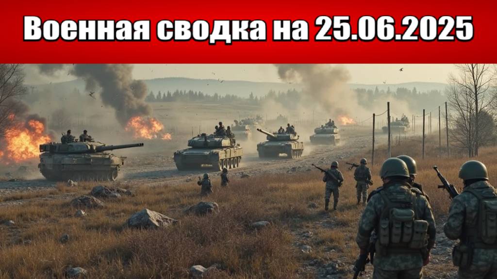 «Удар в лоб: ВС РФ разносят Покровскую группировку ВСУ с трех сторон!»: Военная сводка на 25.06.2025
