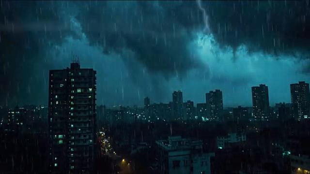 Дорога на Детройт.Сильный дождь и звуки грома для глубокого сна учебы ..или работы.