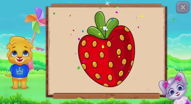 Обучаем детей цветам и словам.