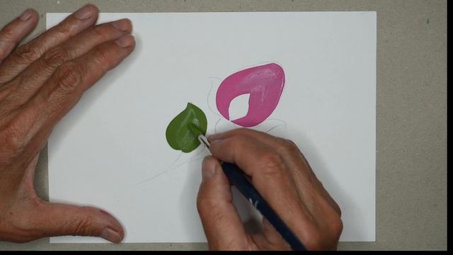 "Нежная роза" в  стиле жостово подготовка к вебинару