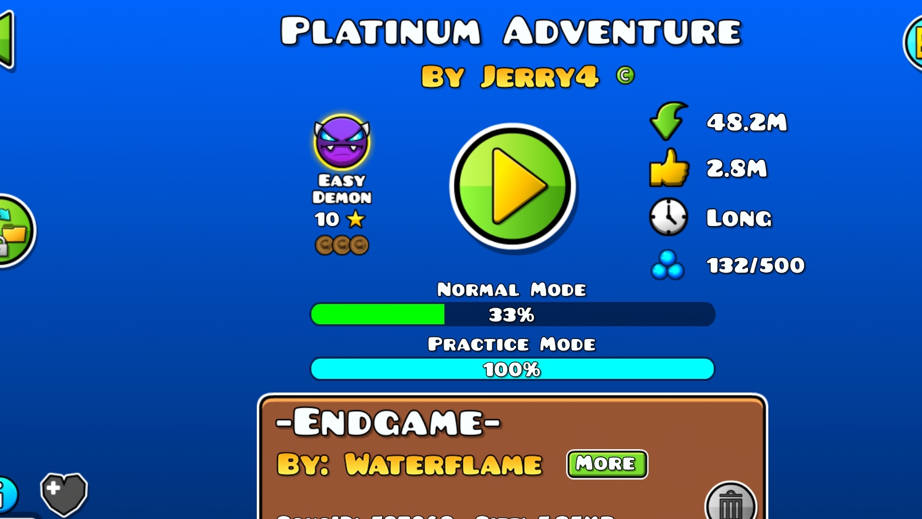 Прохожу изи демон. Играю в geometry dash Lity. Часть 1.