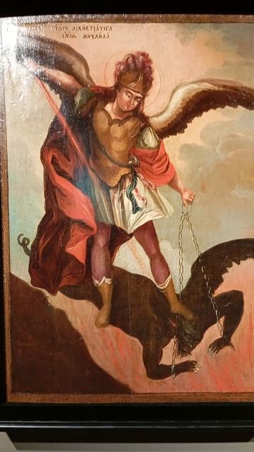Архистратиг Михаил, побивающий дьявола. Архангел Михаил Воевода грозных сил.