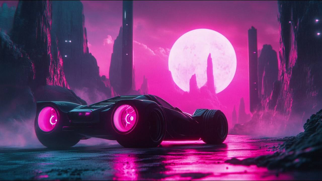 Night Racer - Synthwave - Copyright Free