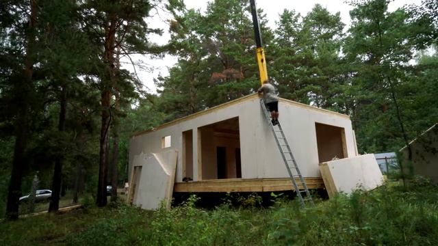 Сборка prefab-дома 140 м2 на три дня