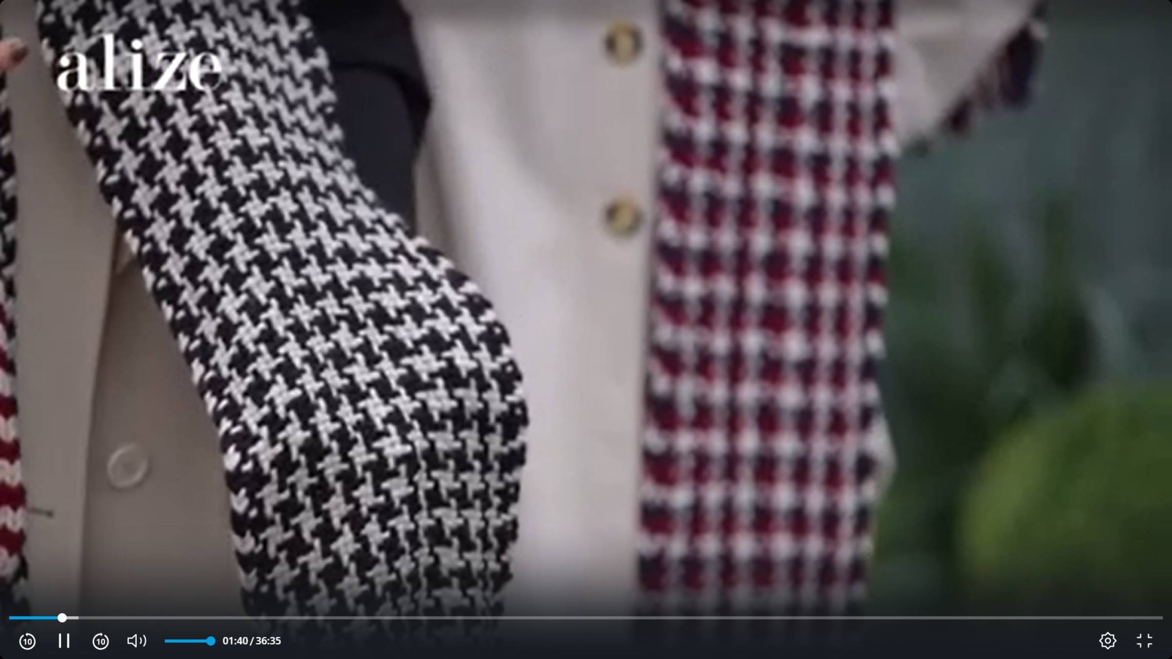 Alize Тканый шарф без ткацкого станка