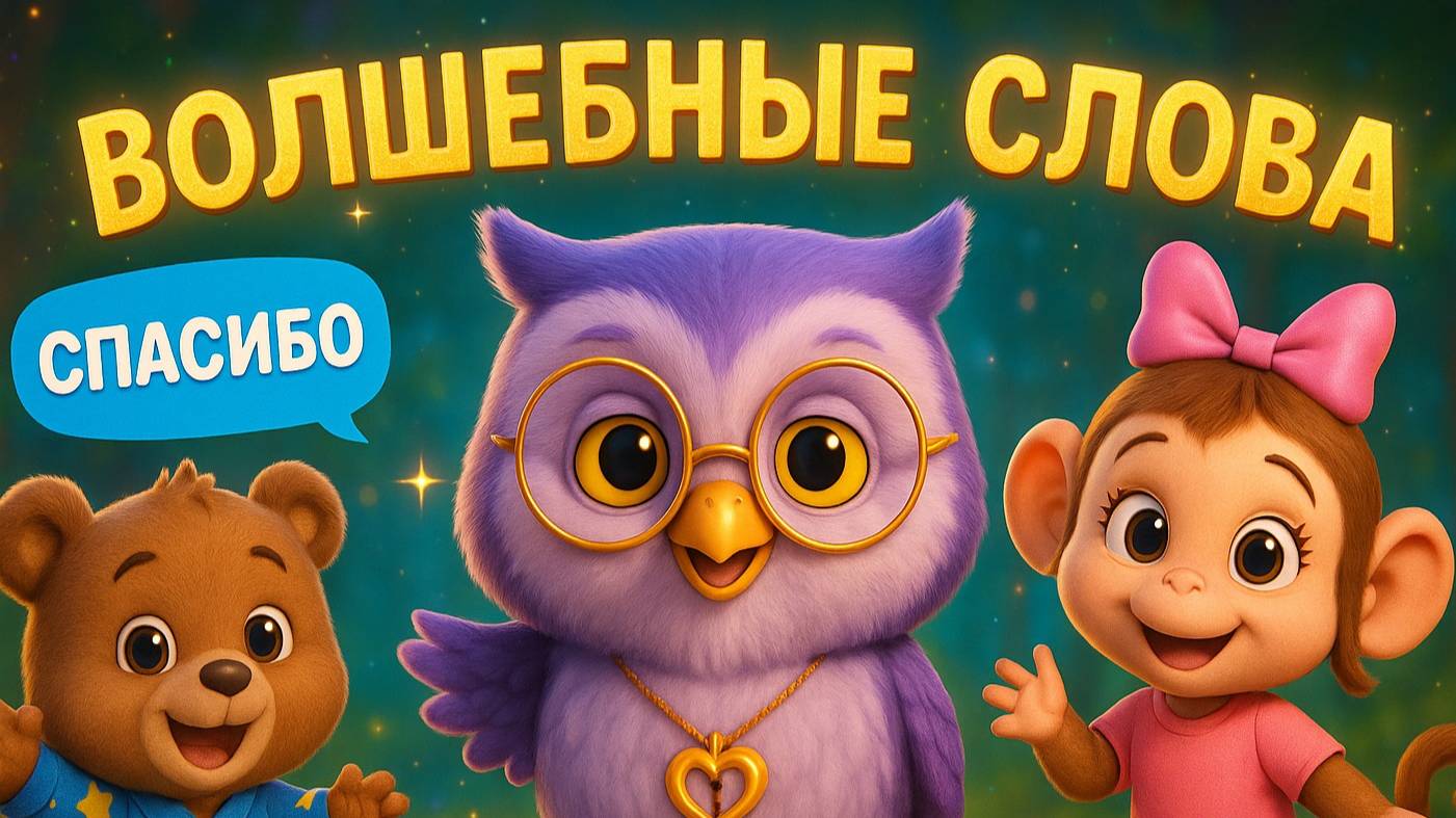Детский мультфильм про волшебные слова | Мультик для детей | Обучение для малышей | Детские Сказки