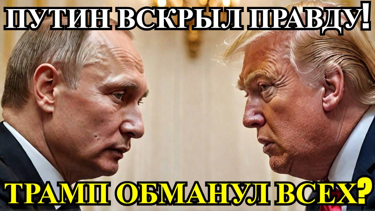 Путин РАЗОБЛАЧИЛ Трампа! Правда О Переговорах, Которую Скрывали. Срочные новости