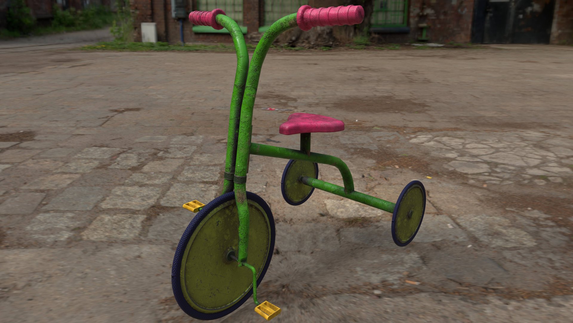 7) Моделирую детский велосипед (Bake. текстурирование)