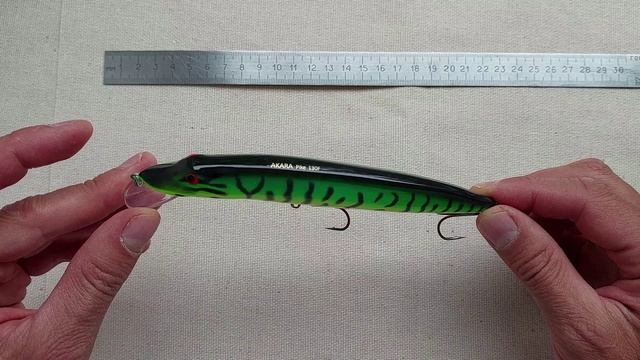 Обзор воблер Akara Pike 130F (32г) A92