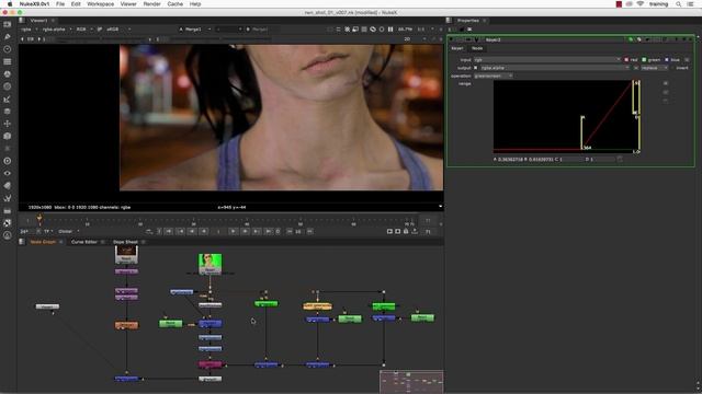 22 Advanced VFX Compositing with Nuke - Green Screen Keying_22