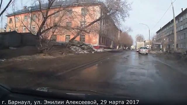 Весенние дороги Барнаула 2017