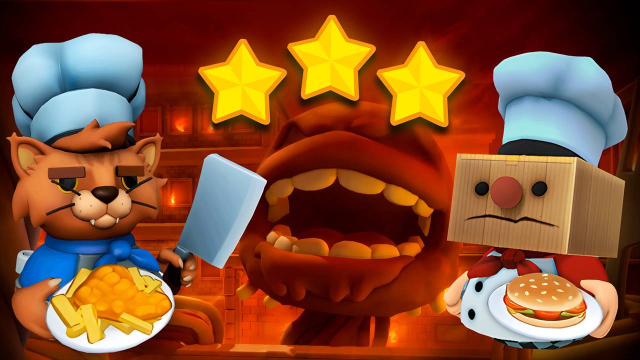 Жарим в Overcooked на 3 звезды (5-6 - 6-5) (Л)