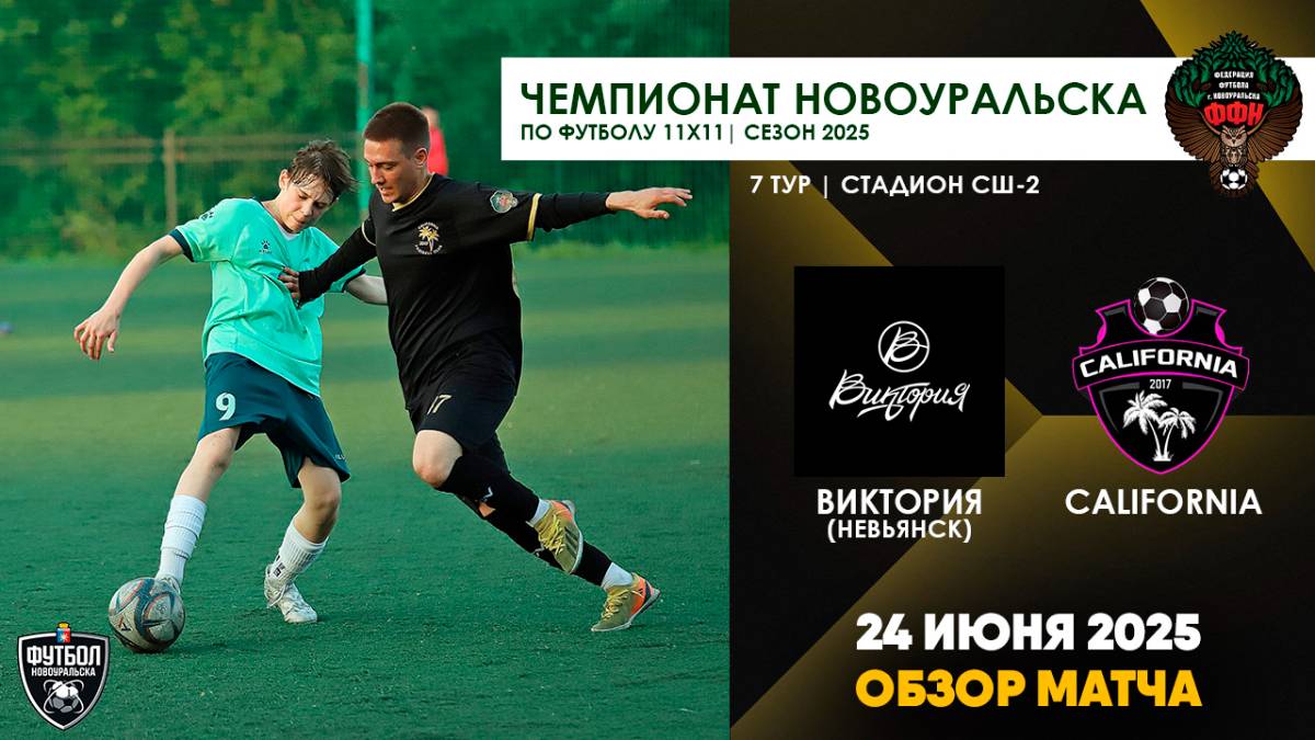 24.06.2025 | ЧГ 7 тур Виктория - California (Обзор матча)