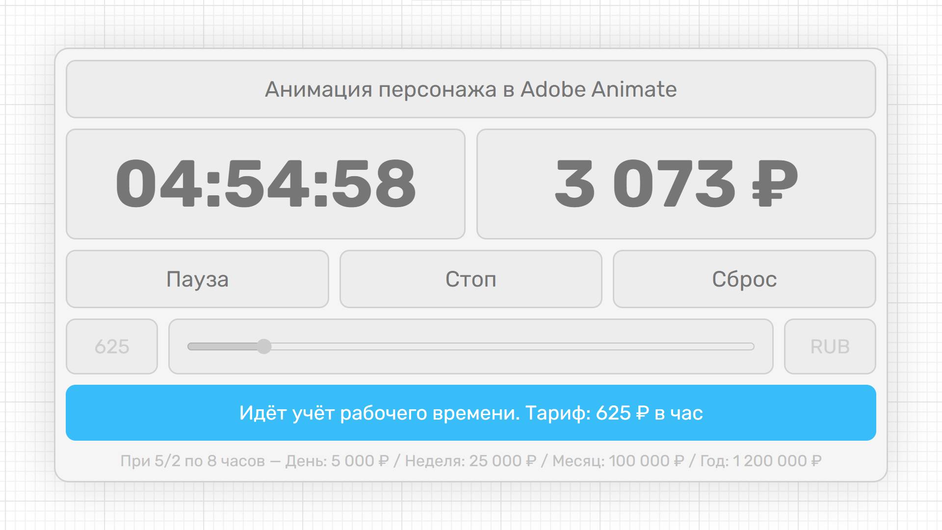 MoneyTimer – приложение для учёта рабочего времени