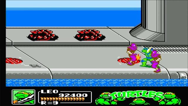 Черепашки ниндзя 3 - NES - Dendy 1-3 уровни