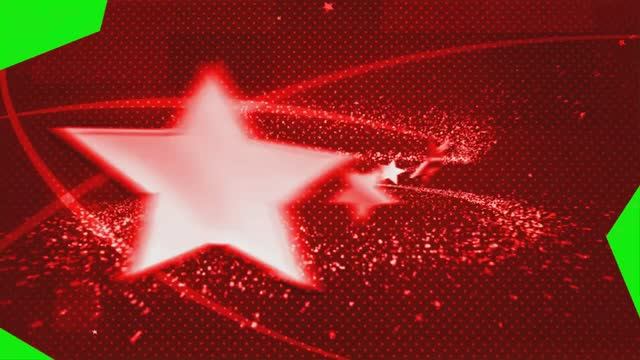 Переход хромакей - Красные звезды