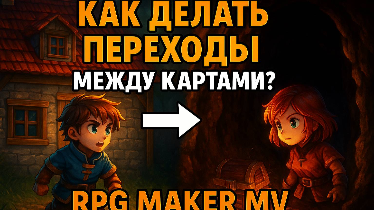 Как делать переходы между картами в RPG Maker MV | Полный гайд для новичков