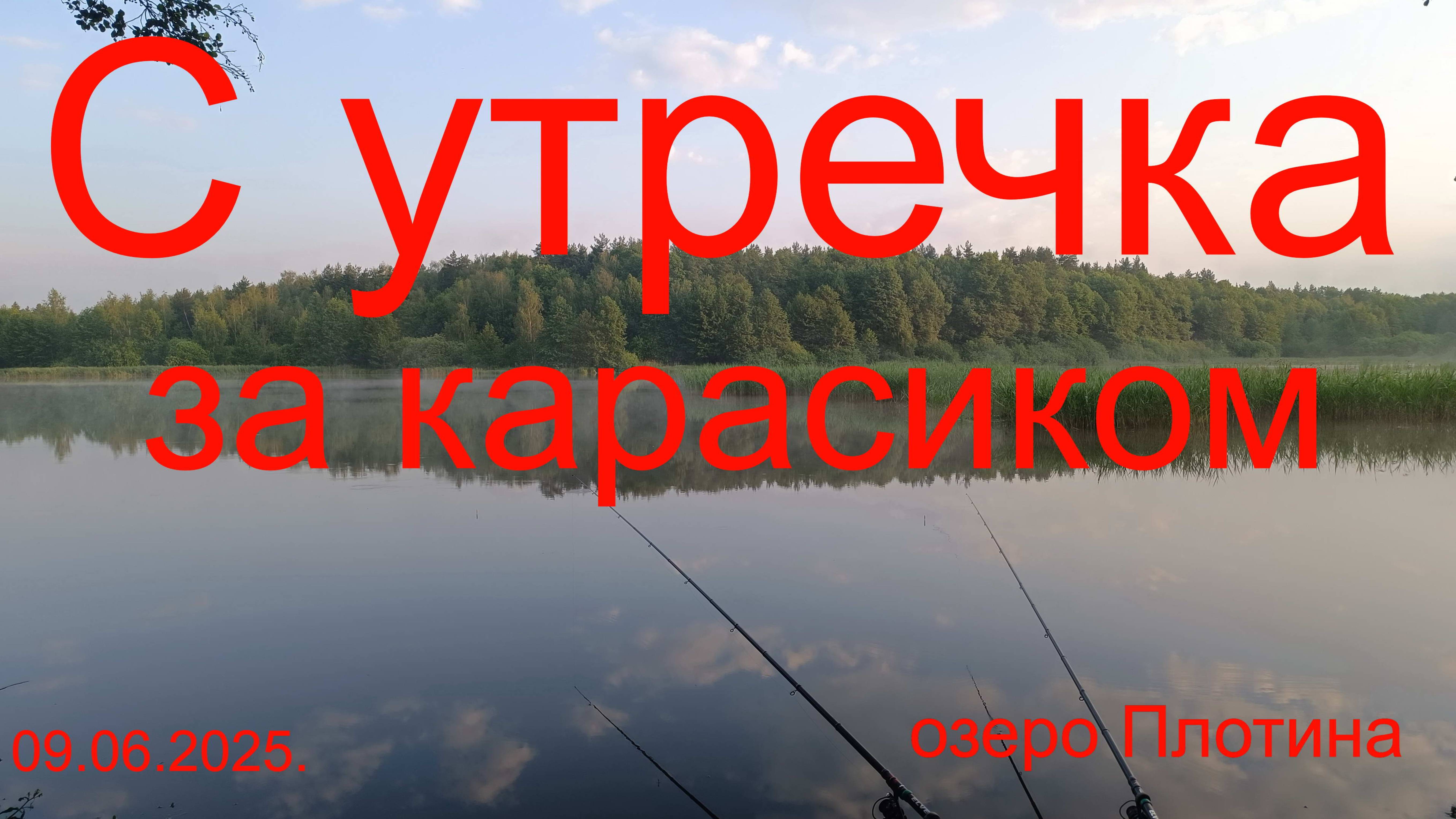 С утречка за карасиком. 09.06.2025. озеро Плотина.