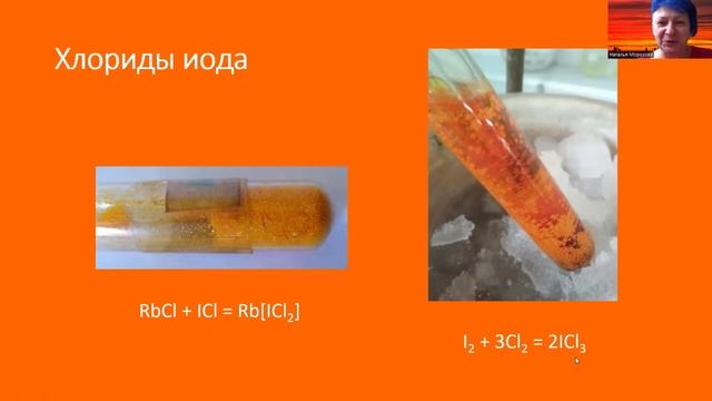 Оранжевые вещества 4 Галогениды
