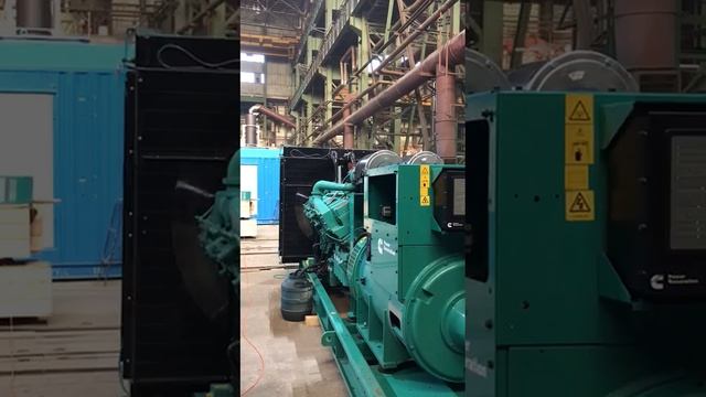 Запуск ДГУ Cummins С1400D5 напряжением 0,4 кВ,  мощностью 1 МВт