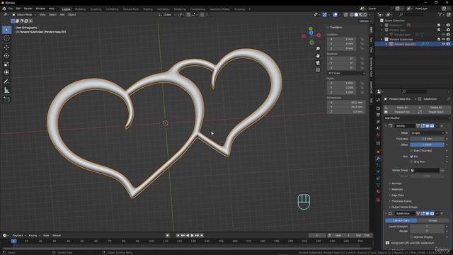 17. 2.1-Mesh Modelling – Pendant Design from an image
