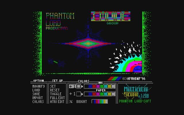 Редактор Multicolor Studio by Accept Corp. [#ZX-Spectrum]