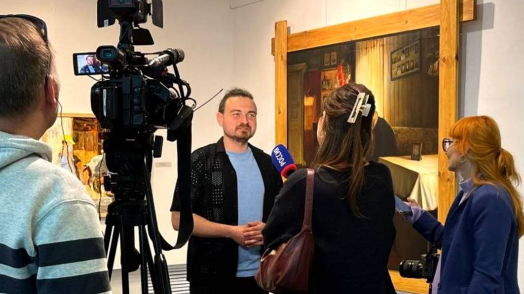 Мурманск. Выставка "Древо жизни". ТВ-21 интервью.