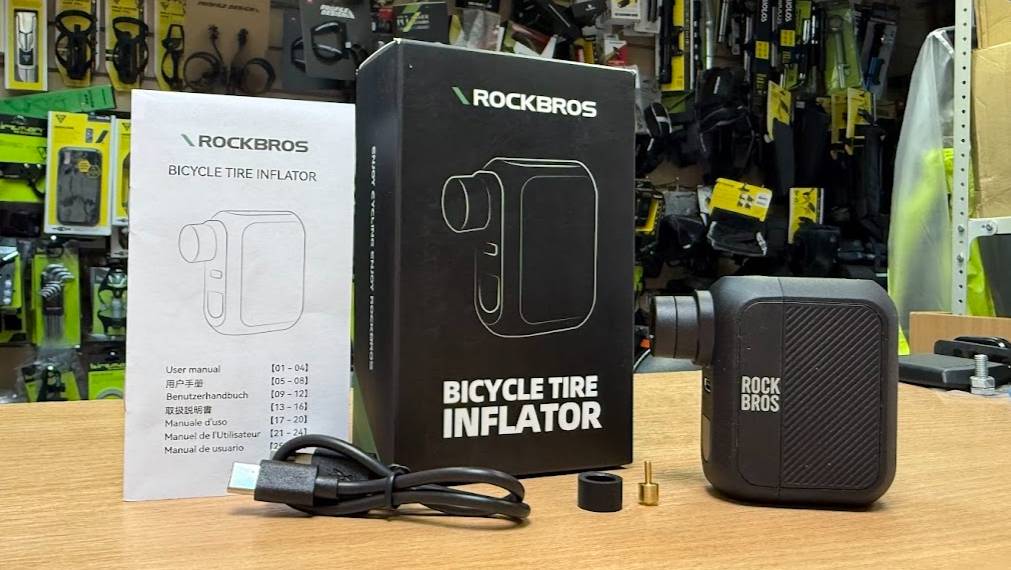 Насос компактный электрический Rockbros Mini Electric Pump 100 PSI (42720011001)