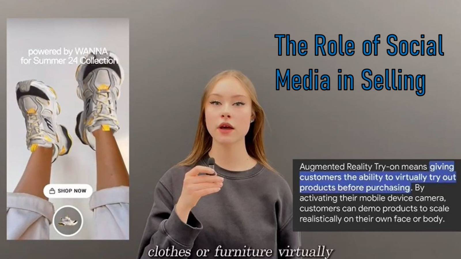 Проект The Role of Social Media in Selling: the Online Content
(на английском языке)