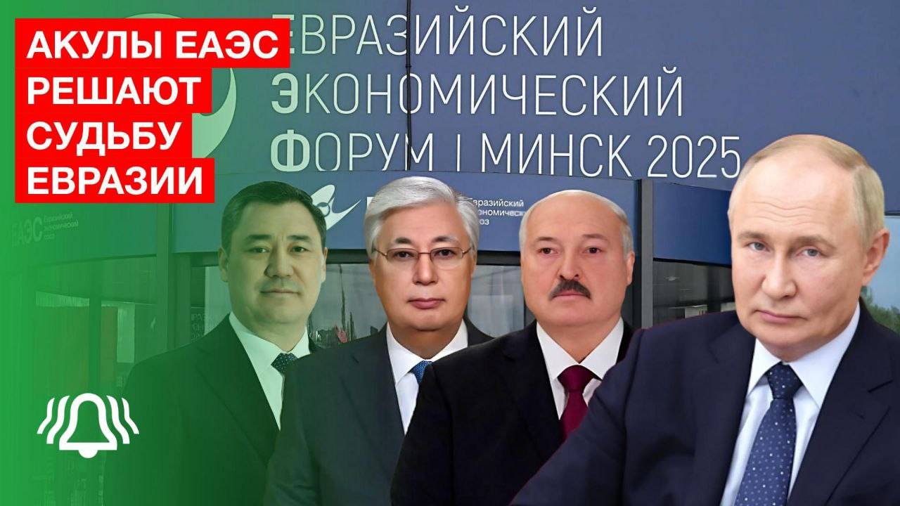 Пленарное заседание лидеров стран ЕАЭС. Минск. 26 июня 2025г.