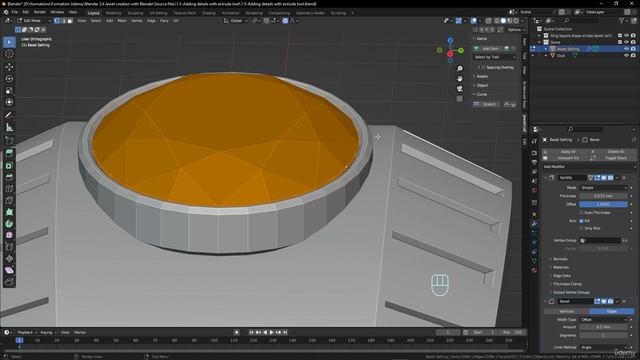 18. 2.2-Mesh Modelling – bezel setting