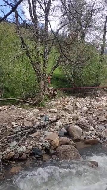 Переправа через реку  Архыз