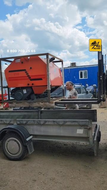 Отгрузка пресс-подборщика со склада в Самаре Компания Автоспецтехника