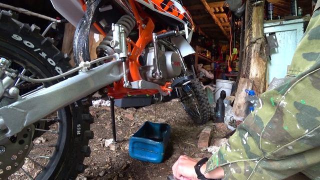 замена масла питбайк Kayo TT 125