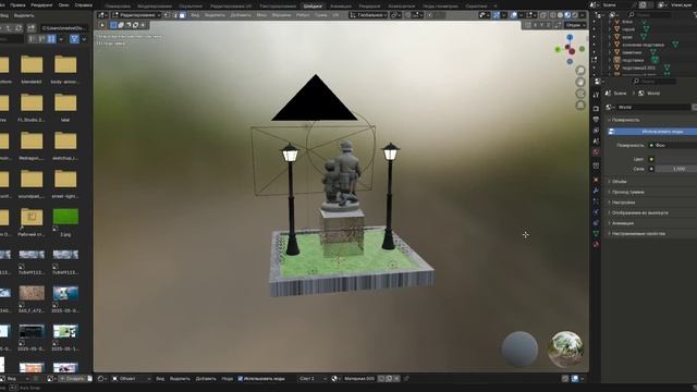 Модель "Памятник солдату". Автор - Медведев_А