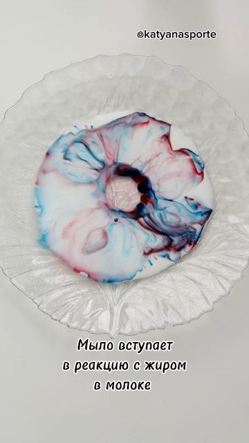 Разводы на молоке Опыт с молоком