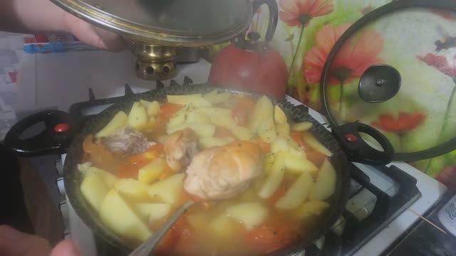 КУРИЦА ПО-ДОМАШНЕМУ