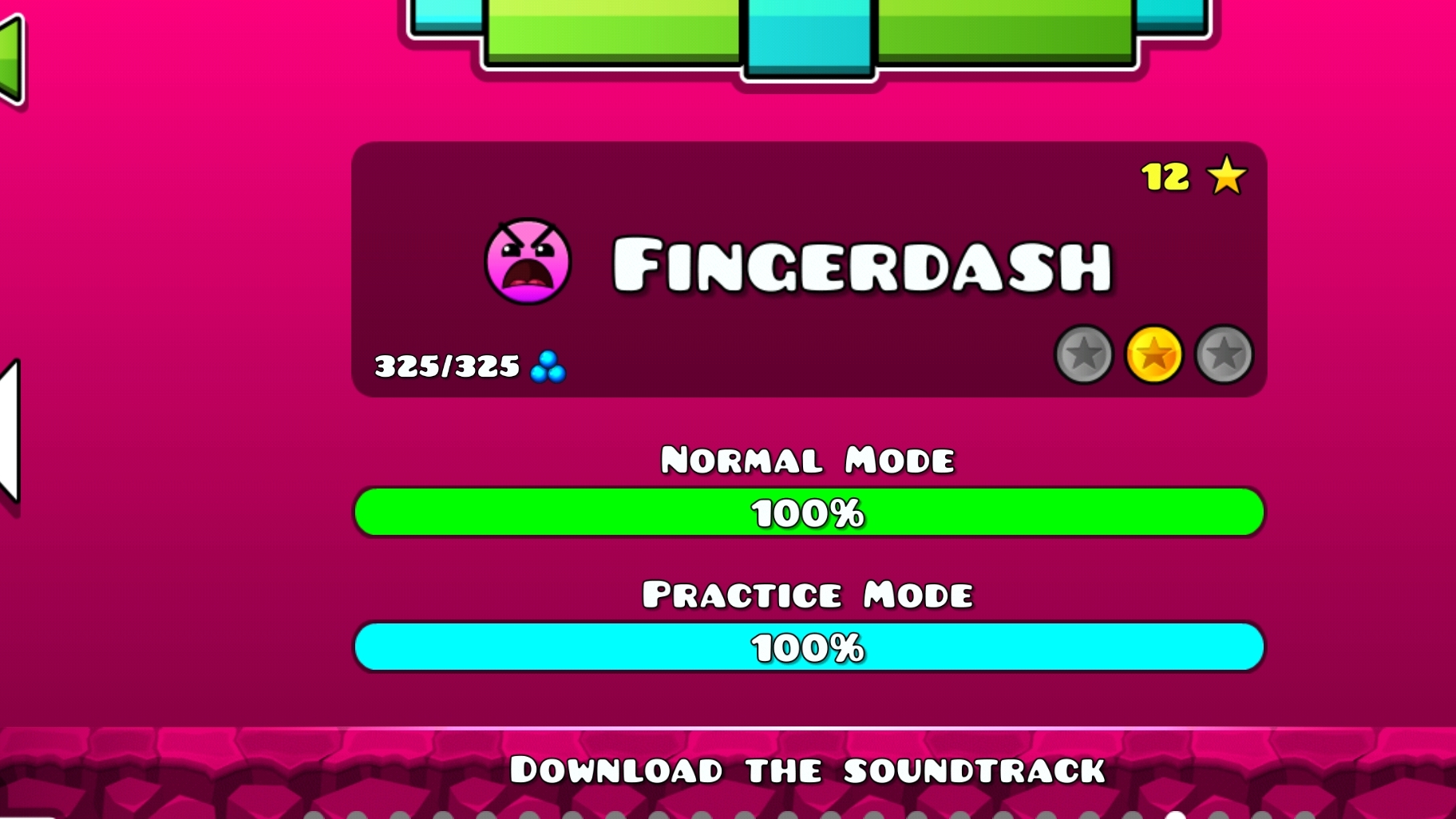 Прошёл fingerdash. Играю в geometry dash.