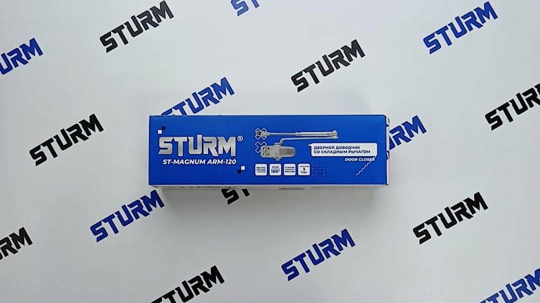 Распаковка дверного доводчика ST-Magnum Arm-120 (Коричневый)