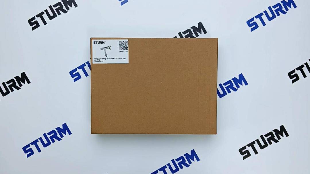 Распаковка дверного координатора закрывания двустворчатых распашных дверей STURM ST-Aero-200