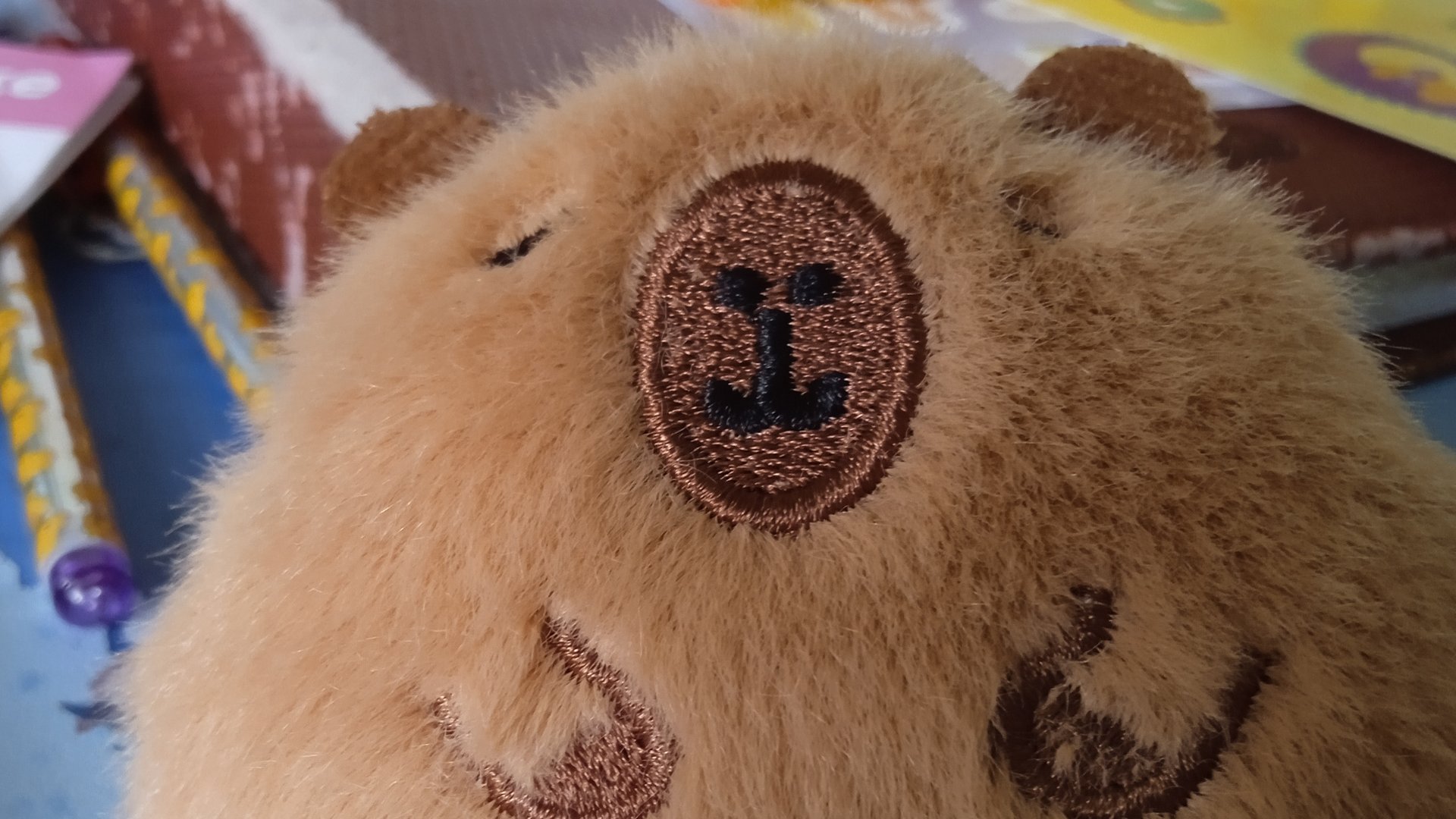 Игрушка капибара.И она пищит.