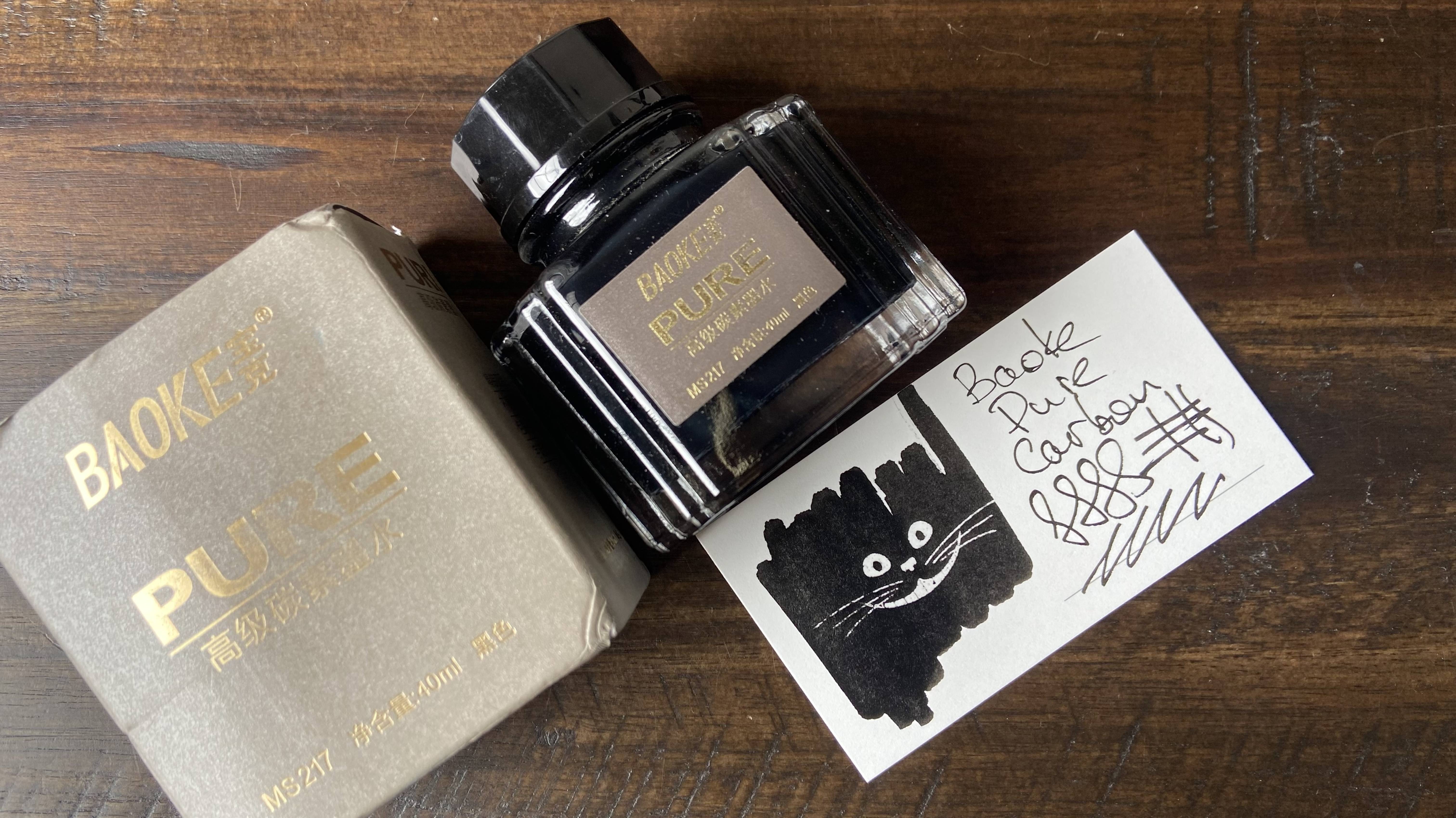 Карбоновые чернила для перьевой ручки Baoke Carbon MS217