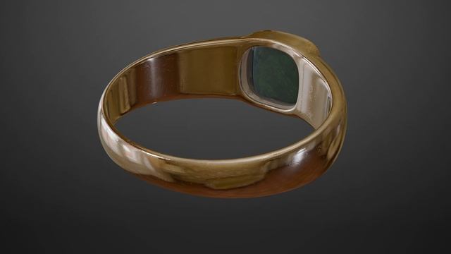 Перстень А.С. Пушкина с изумрудом.